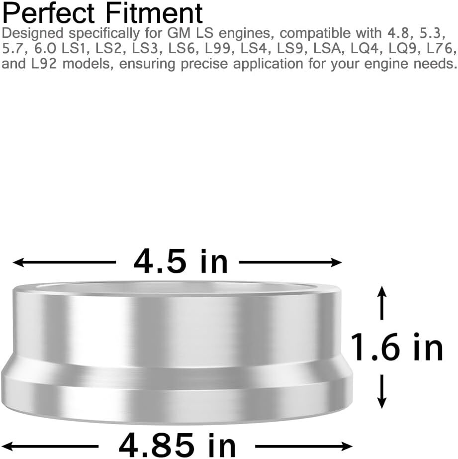 LS Rear Main Seal Alignment Tool for GM Gen III & IV Engines 4.8 5.3 5. ...