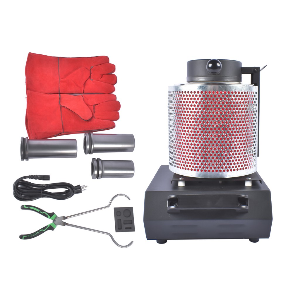 1100°C/2012°F Electric Gold Melting Furnace w/heat Shield for Selting ...