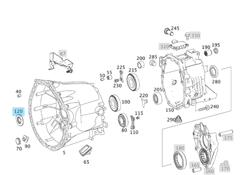 New Genuine Mercedes-Benz Sprinter 906 Sealing Ring Drive Shaft ...