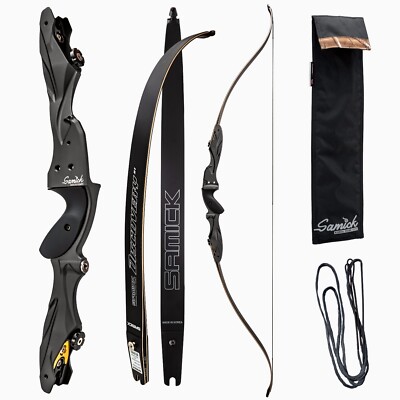 SAMICK 64" Discovery Archery Recurve Bow - ILF CNC Riser - Wood Core Carbon ILF | eBay