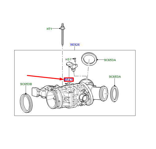 LAND ROVER RANGE ROVER IV L405 MAP Sensor LR077148 NEW GENUINE | eBay