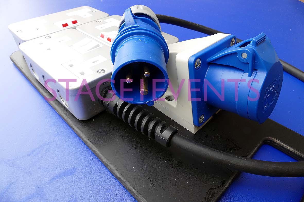 Stage Power Event Film Distro 16A Ceeform Cable In/16A Chassis LoopOut ...