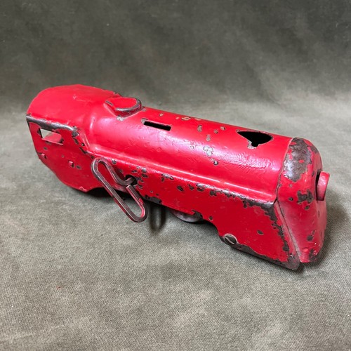 Marx 'O' Gauge Tinplate Red Wind Up Locomotive Original - Runs - 8 ½ ...