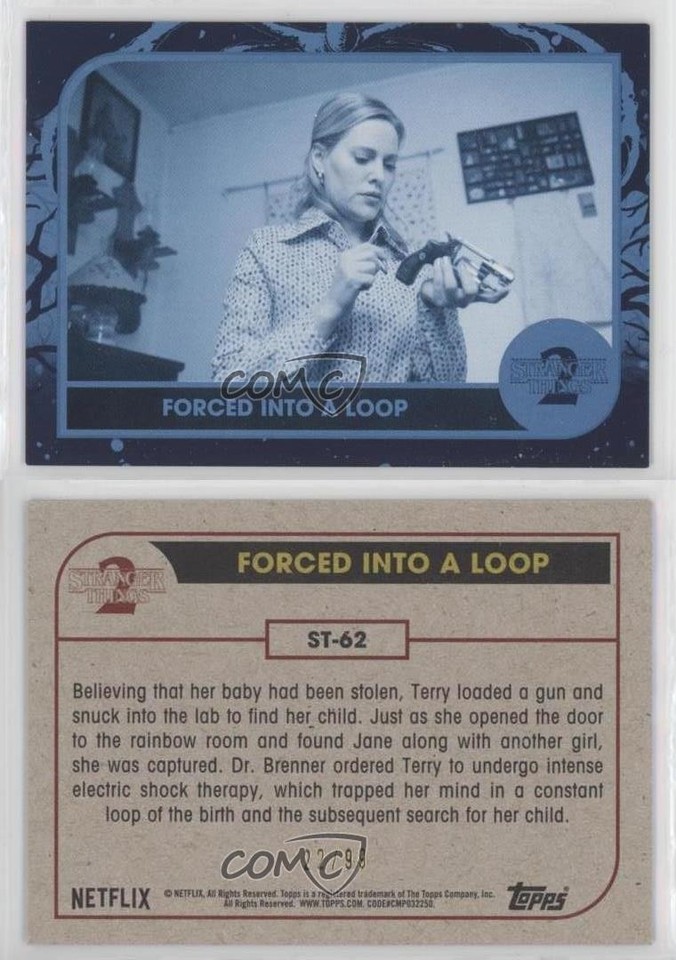 2019 Topps Stranger Things 2 Upside Down 22/99 Terry Ives Forced into a ...