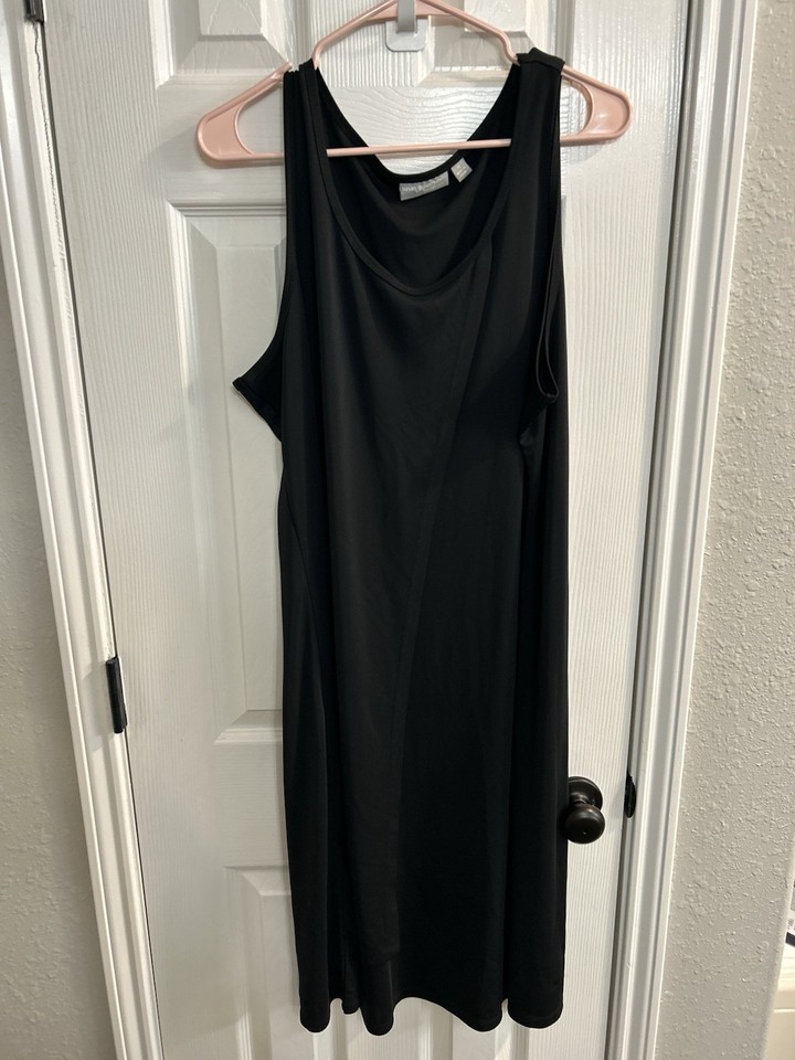 Susan Graver Dress Womens 1X Capsule Minimalist Neutral Basic ...