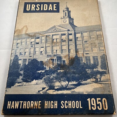 1950 Hawthorne High School Annual Yearbook Ursidae New Jersey | eBay