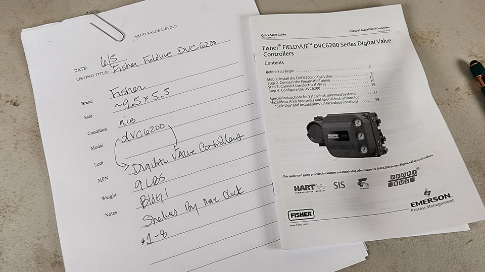 FISHER FIELDVUE DVC6200 Series Digital Valve Controller New In Box NOS ...