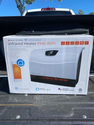 Heat Storm Phoenix 1500W Wifi Infrared Space Heater Indoor, HS-1500-PHX ...