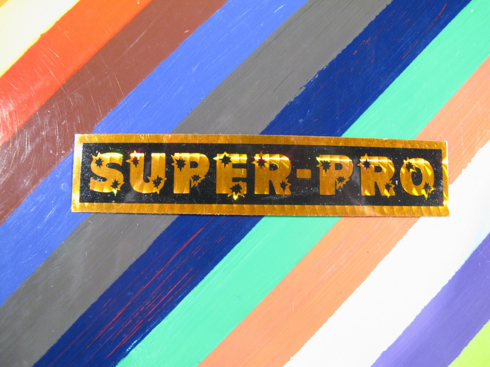 vtg 1980s Novelty BMX sticker - prismatic stuff from the 80s + others ...