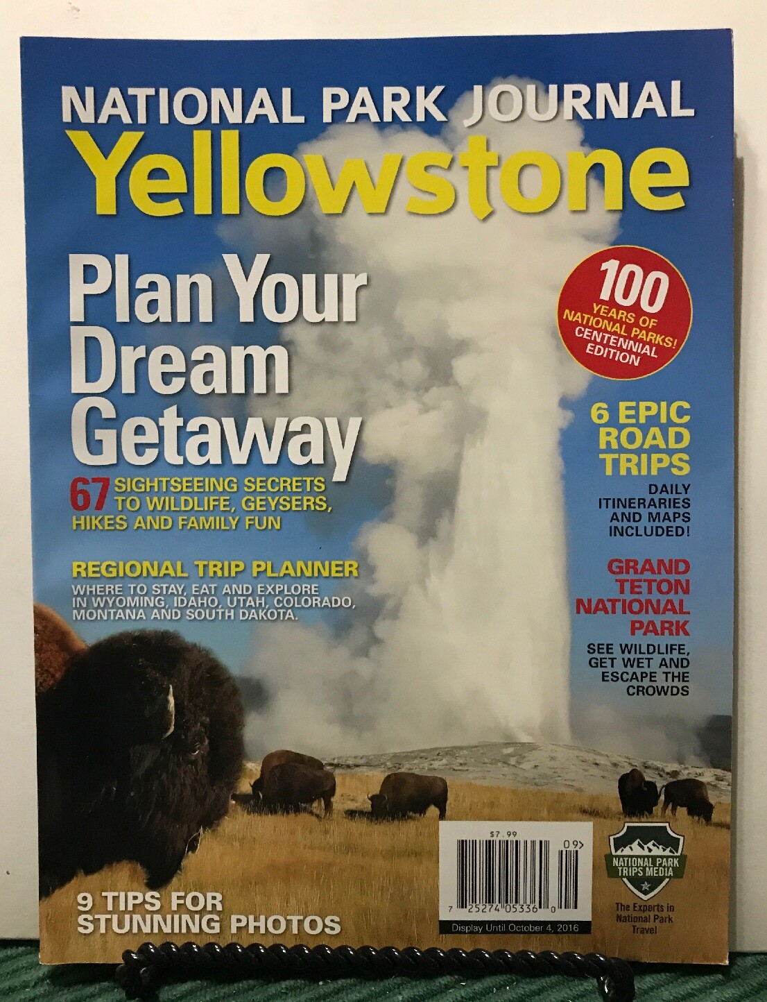 Yellowstone National Park Journal 2016 Annual Dream Getaway FREE ...