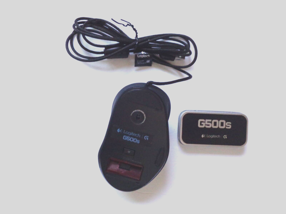 Logitech G500s Laser Gaming Mouse with Adjustable Weight and Cartridge ...