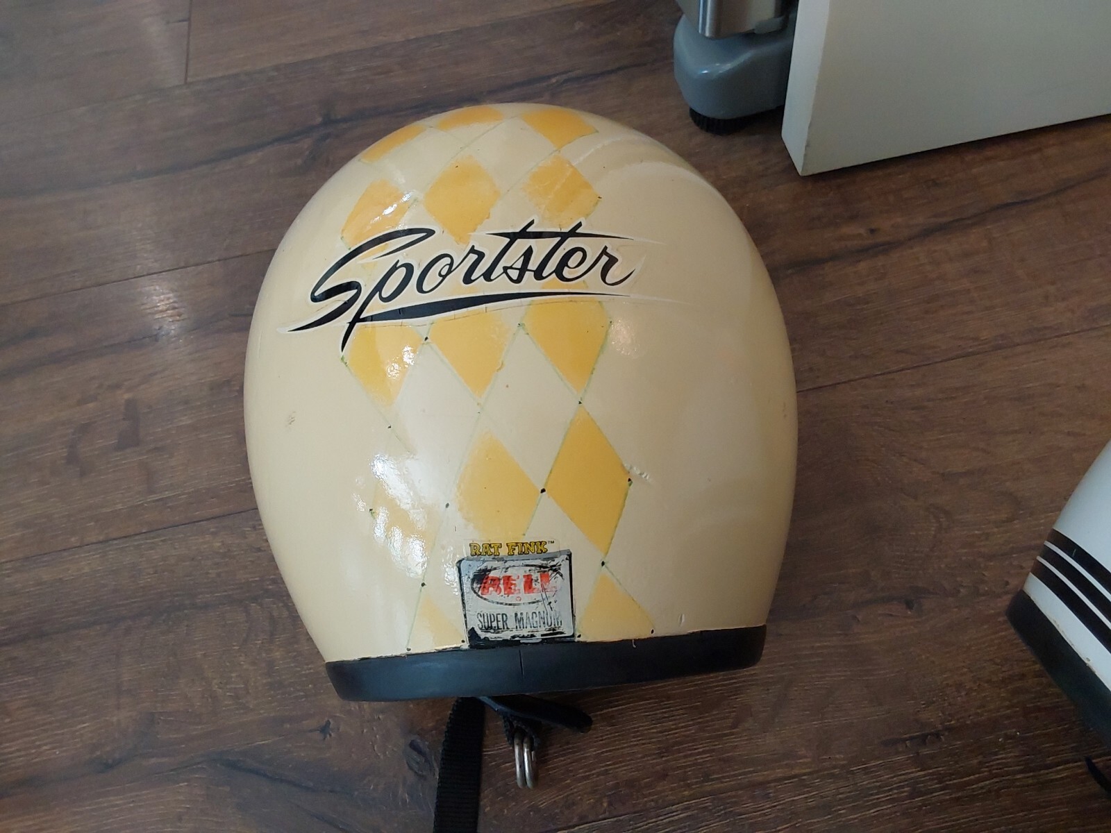 3 Vintage Bell RT Racing Motorcycle Helmet 7 1/4 White, Super Magnum ...