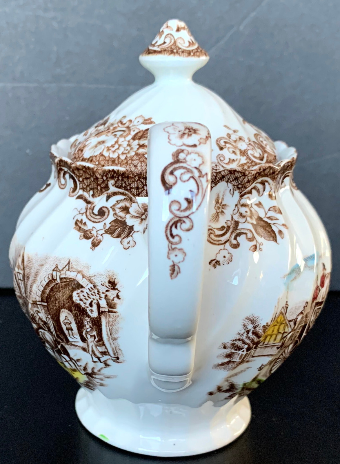 Rare Vintage Johnson Brothers Coaching Scenes Mini Teapot Made In ...