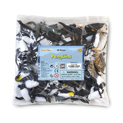 Safari Ltd. Penguins Bulk Bag - Set of Miniature Toy Penguins Set - 48 ...