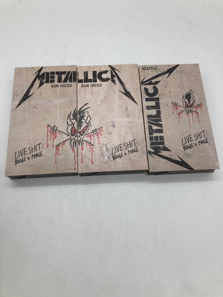 Metallica "Live Shit: Binge & Purge" Vintage Box Set With CDs VHS And ...