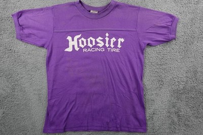 Vintage Hoosier Racing Tire Shirt Mens Large Purple Pioneer Sports Logo ...