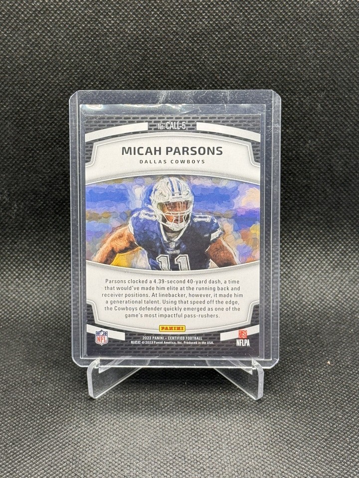 Micah Parsons 2023 Panini Certified Bronze Calling Cards Insert SP #/249 Cowboys | eBay