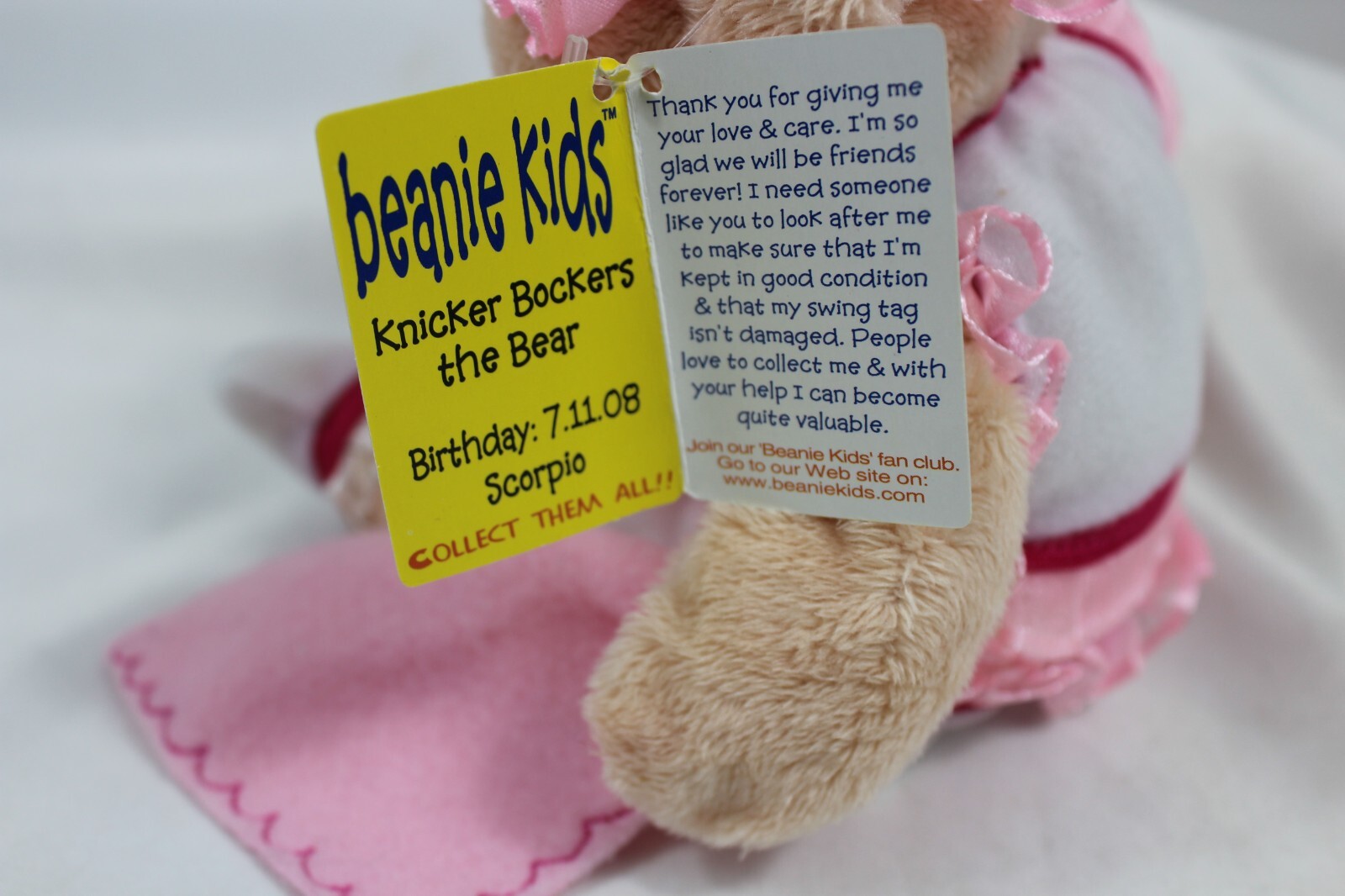 Beanie Kids KNICKER BOCKERS THE BEAR Plush Toy New | eBay