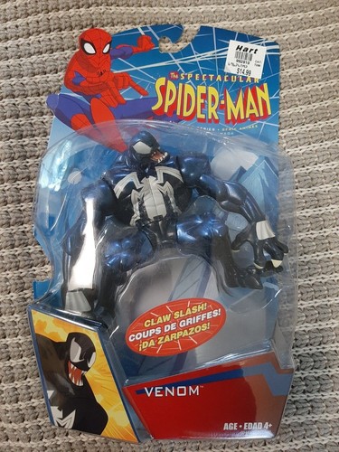 HASBRO SPECTACULAR SPIDER-MAN ANIMATED SERIES CLAW SLASH VENOM VILLAIN ...