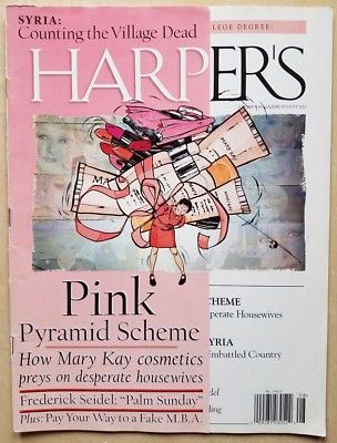 Mary Kay Pink Pyramid Scheme Syria Harper's Magazine August 2012 | eBay