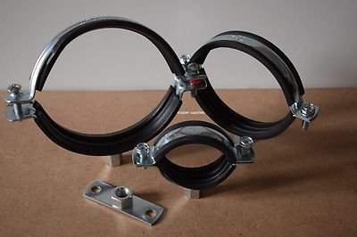 RUBBER LINED MUNSEN RING - ANTI VIBRATION - M8/M10 - PIPE CLIPS - PIPE ...