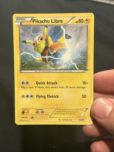 Pokémon TCG Pikachu Libre XY Trainer Kit: Pikachu Libre & Suicune 14/30 ...