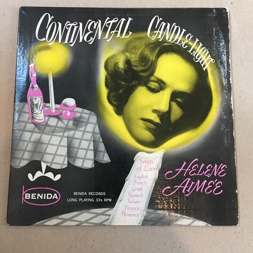 Helene Aimee "Continental Candle-Light" Vinyl 10" (1955) Benida 1022 ...
