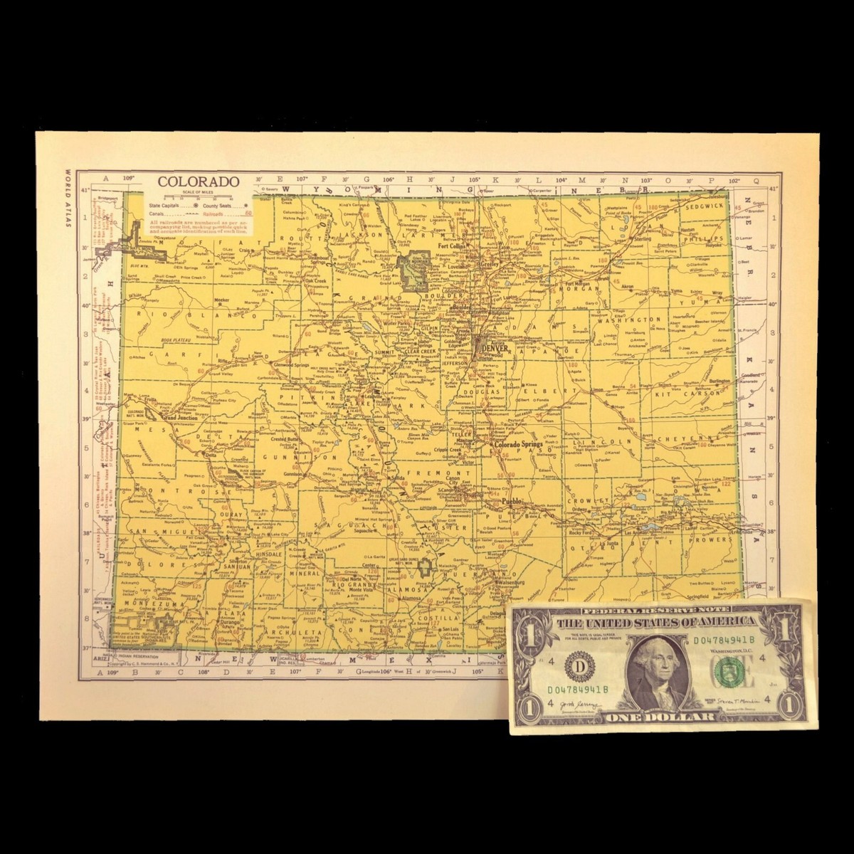Pueblo Colorado Maps Historic Railroad Raton Pass (New Mexico): Map,