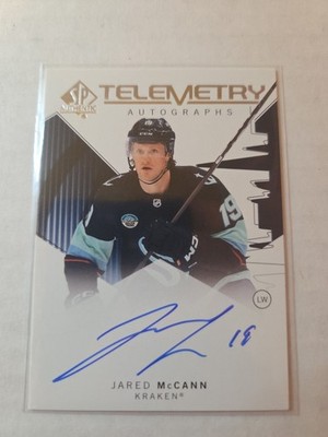 2024-25 UD SP Authentic Telemetry Autographs T-JM Jared McCann Seattle ...