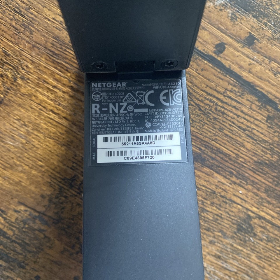 NETGEAR A6210 WIFI USB ADAPTER W/ CORD | eBay