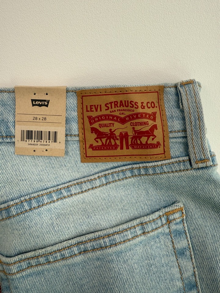 Levi's Women Wedgie Straight Fit High Rise Button Fly Jeans 28x28 Blue ...
