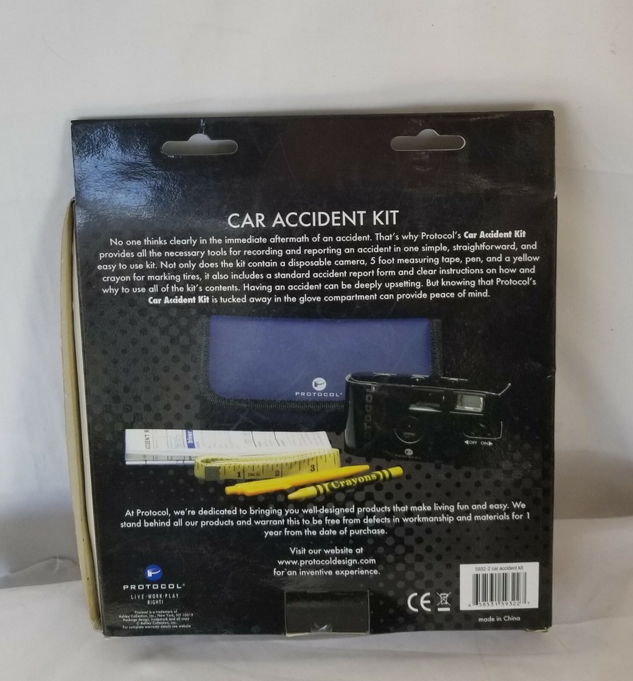 Protocol Car Accident Safety Reporting Kit w/ Camera | eBay