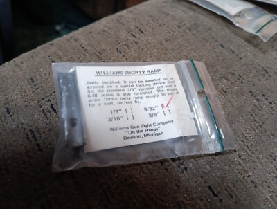 Vintage Williams Shotgun Rifle Sight Shorty Ramp Front Sight 9/32 (G ...