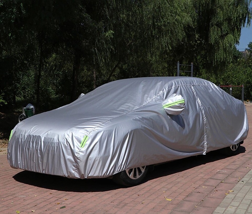 6-Layer Waterproof Car Cover All Weather Protection for Sedan Up to 185 ...