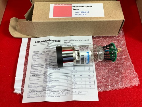 HAMAMATSU R980 -19 Photomultiplier Tube 1-1/2" (38mm) PMT Detector ...