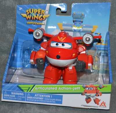 NEW in Box - Super Wings Super Charge Articulated Action Jett 3" Height ...