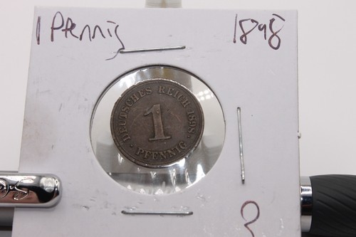 1898 German Reich Empire 1 Pfennig. Brillant uncirculated. Very Rare ...