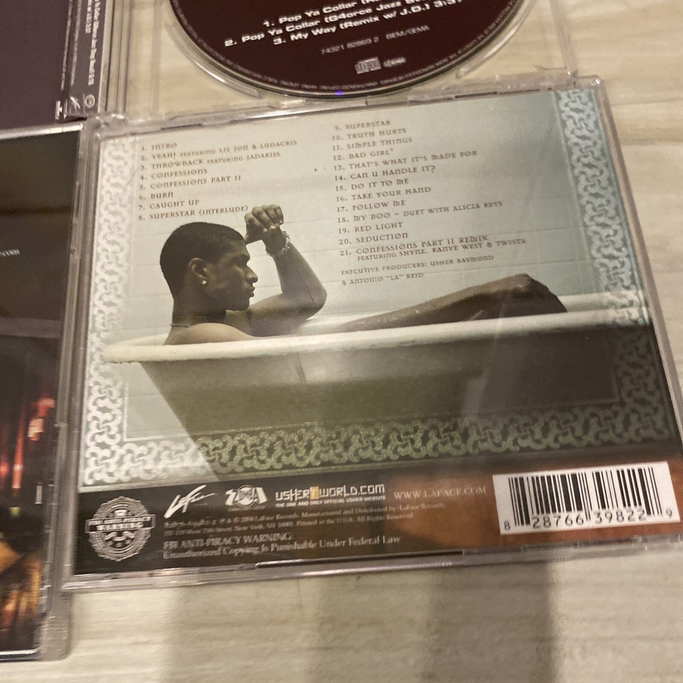 USHER 3 CD 💿 Lot Pop Ya Collar UK Import Rarities! & Confessions Deluxe ...