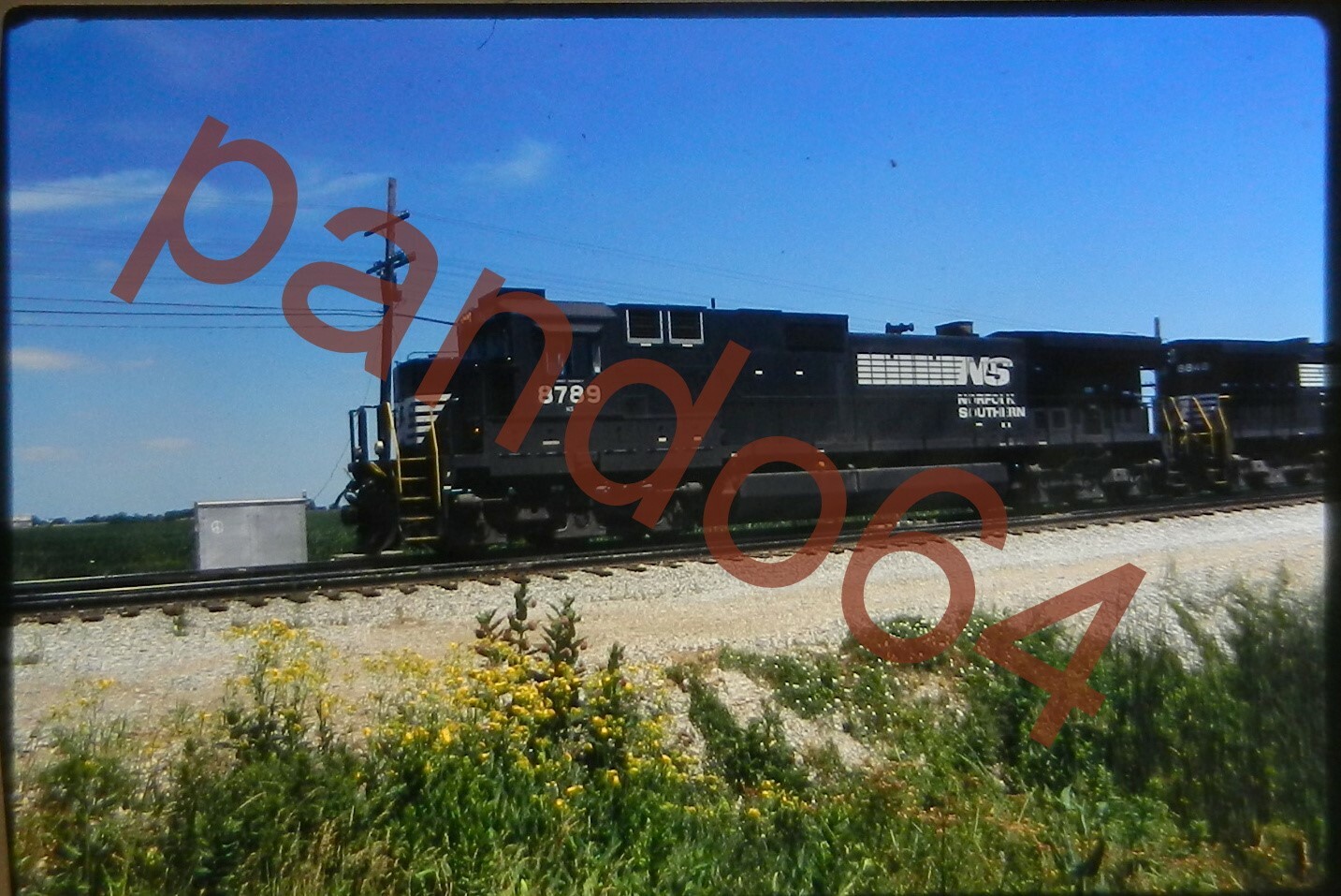 3 RR Train Slide #8779 #8789 NS Norfolk Southern C40-9 DIESEL ...