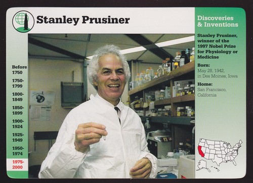 STANLEY PRUSINER 1997 Nobel Prize Winner Photo GROLIER STORY OF AMERICA ...