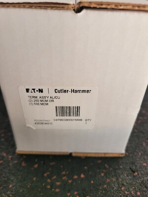 EATON C/H BREAKERS, LUG TERMINAL KIT, 3TA401K, (2)250 MCM or (1)500 MCM ...