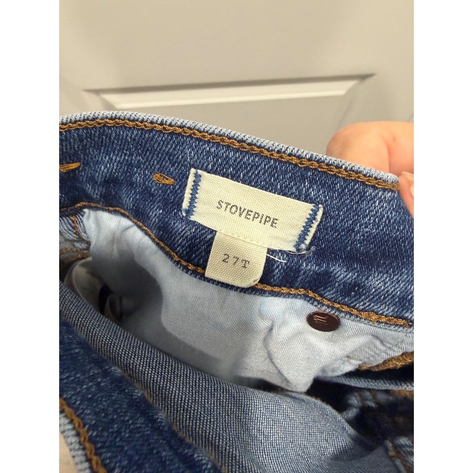 Madewell Womens Jeans Stovepipe High Rise Medium Blue 27 Tall | eBay