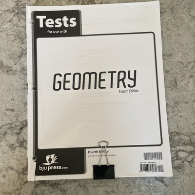 BJU Press - Geometry Student Tests *4th edition* 299131 | eBay