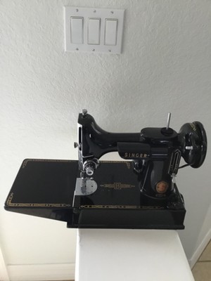 Singer 221K featherweight vintage rare red S sewing machine collectors ...