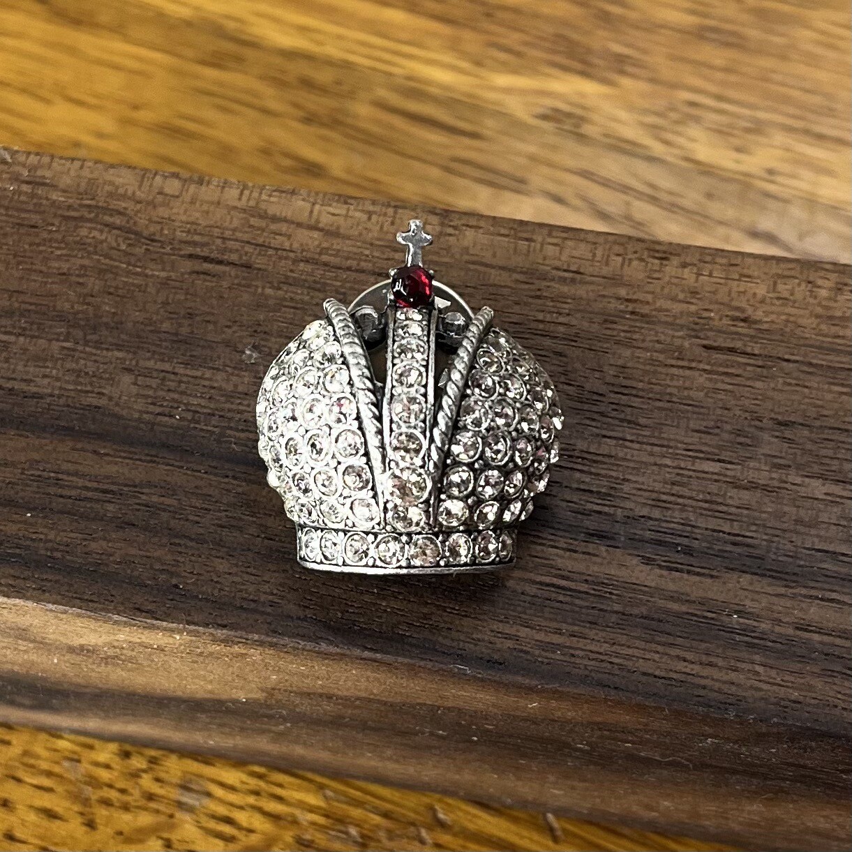 Russian Orthodox Priests Mitre Pin Brooch Pave Rhines… - Gem