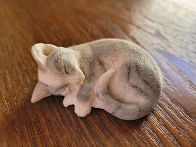 Sherratt & Simpson Grey Kitten Sleeping | eBay