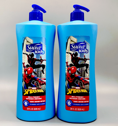 Suave Kids 3 in 1 Spider-Sense Shampoo, Conditioner, & Body Wash 2PK | eBay