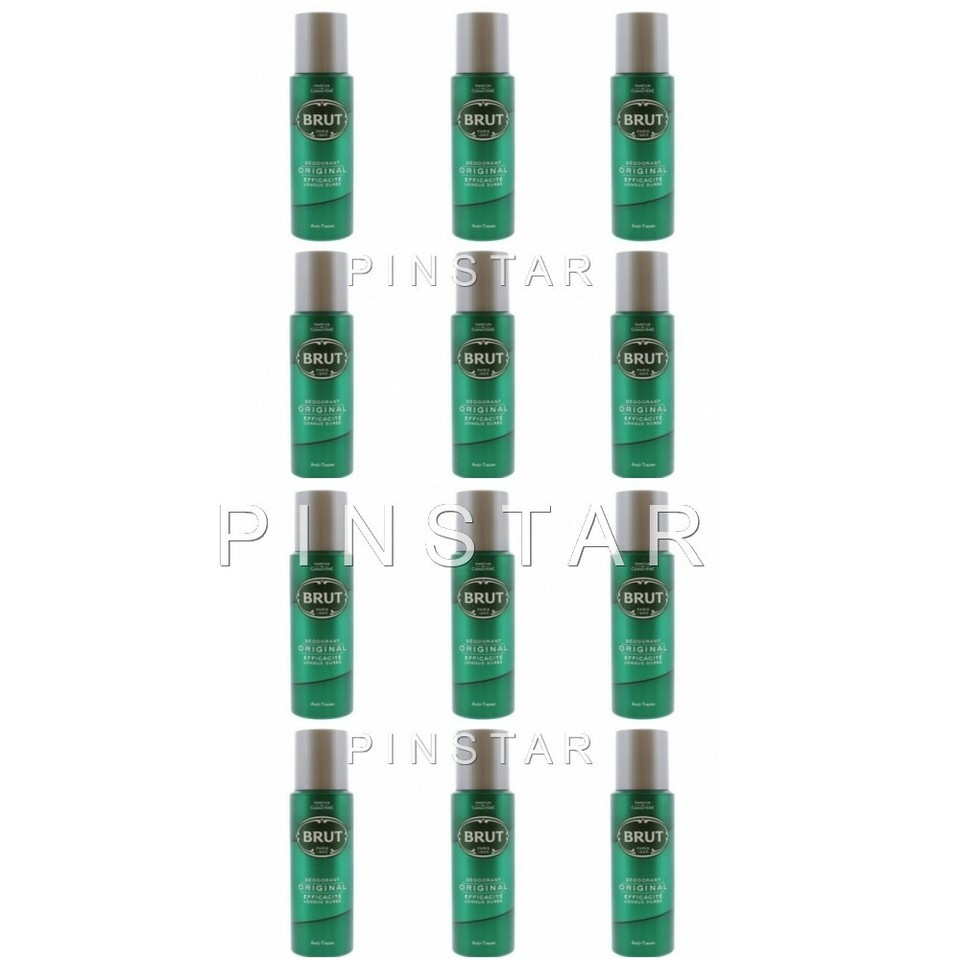 12 x 200ML BRUT ORIGINAL DEODORANT BODY SPRAY SPECIAL OFFER-BULK JOB ...