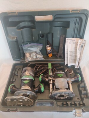 Hitachi M12VC Variable Speed Fixed Base Router w plunge Base & Case, 8 ...