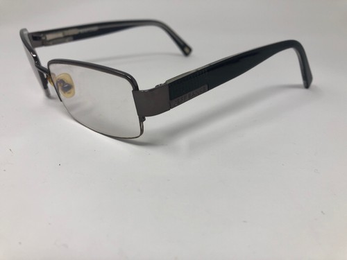 JEFF BANKS LONDON Eyeglasses Frame Half Rimless JB031 52-18-135 Silver ...